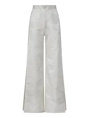 DAR ZÉRO STUDIO Side-panel Silk Surf Pants - White