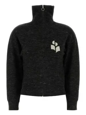 Isabel Marant Étoile Melange Stretch Viscose Blend Koxy Cardigan - Black