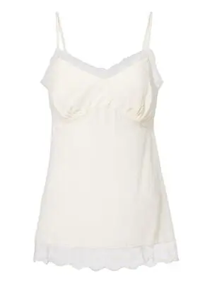 Simone Rocha Lace-trimmed Camisole - White