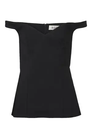 RÓHE Off-shoulder Top - Black