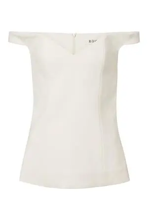 RÓHE Off-shoulder Top - White