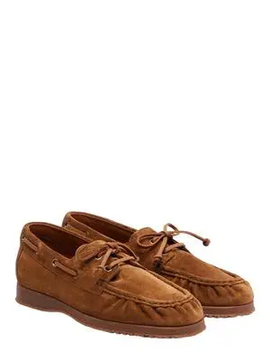 HOGAN Hogan Suede Lace-Up Boat Shoes