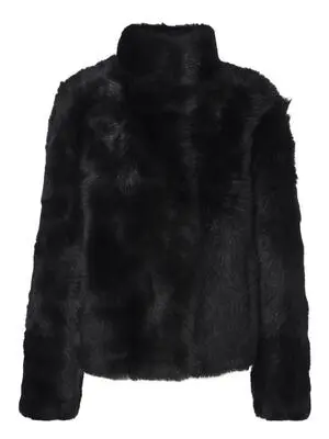 YVES SALOMON Reversible Shearling Coat - Black