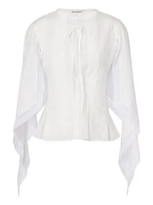 JW Anderson Draped Cotton Top - White