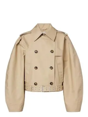 GANNI Cotton Jacket - Beige