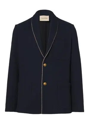 Valentino Garavani Cotton Twill Blazer - Blue