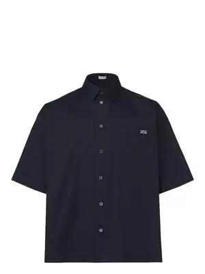 Loewe Anagram Cotton Twill Shirt - Blue