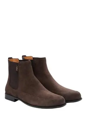 TOD'S Suede Ankle Boots - Brown