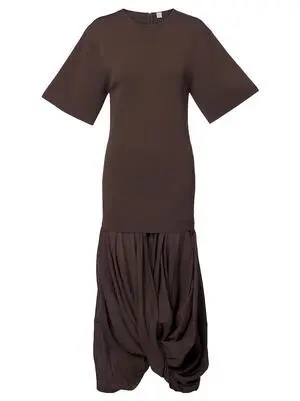 TOTEME Cocoon Midi Dress - Brown