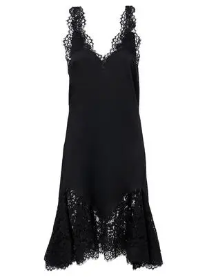 Stella McCartney Lace-trimmed Minidress - Black