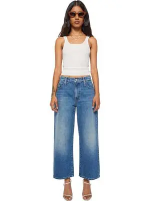 MOTHER The Lil' Dodger Flood Jeans - Blue