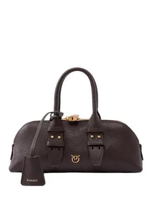 Pinko Horizontal Bowling Bag - Brown