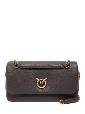 Pinko Shoulder Bag With Chain Strap - Brown