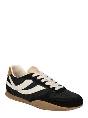 Vince Echo Trainer Leather Sneaker - Black/flax