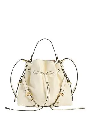Givenchy Small Voyou Leather Bucket Bag - Ivory