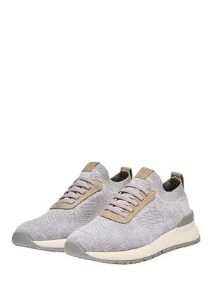 Johnnie-o Knit Running Sneaker - Gray