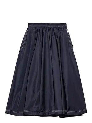 Prada Light Re-nylon Full Midi Skirt - Blue