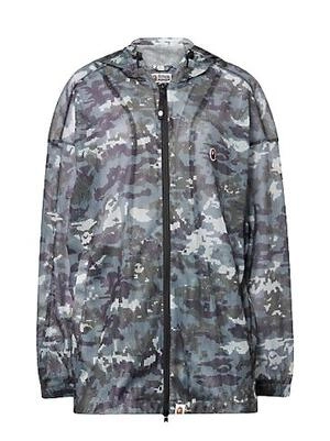 A BATHING APE Multi-pixel Camo-print Mesh Hoody - Black
