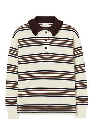 Claudie Pierlot Oversized Striped Knitted Polo Jumper - Multicolored