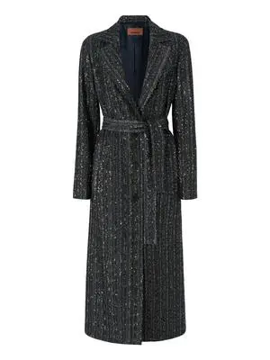 Missoni Striped Lamé Knit Duster Coat - Multicoloured