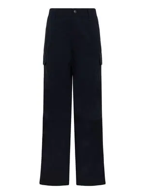 Burberry High-waisted Cargo Pants - Blue