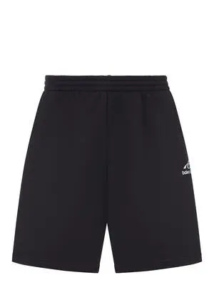Balenciaga Logo-print Track Shorts - Black