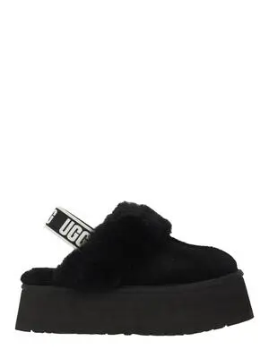 UGG Funkette Leather Platform Sandals - Black