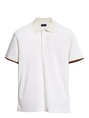 Gucci Short Sleeve Polo Shirt - White