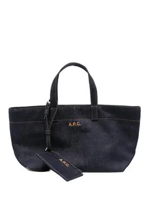 A.p.c. A.P.C. Ofnim Mini Handbag With Zip Closure Blu