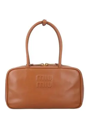 Miu Miu Calf Leather Handbag - Cognac