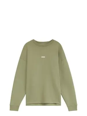 Hugo Logo-print Cotton Terry Sweatshirt - Beige
