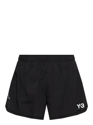 Y3 Logo Running Shorts - Black