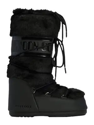 Moon Boot Icon Faux-fur Boots - Black