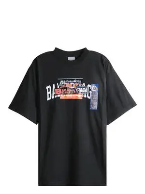 Balenciaga Medium Fit T-shirt - Black