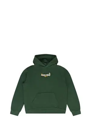 DENIM TEARS Embroidered Floral Logo Hoodie - Green