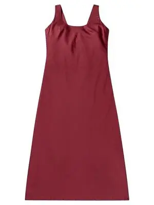 ESCALE Burgundy Ring-back Maxi Dress - Red
