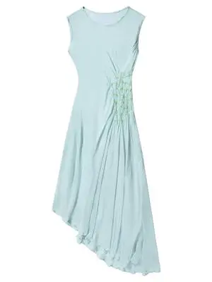 ESCALE Escale Mint Mist Beaded Midi Dress