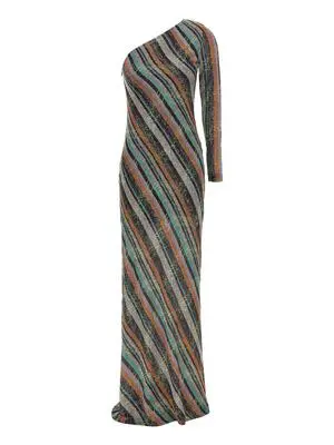 Missoni Irregular Zig Zag One-shoulder Dress - Multicolor
