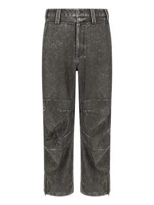 DIESEL® P-delly-njcj Wide Leg Trousers - Gray