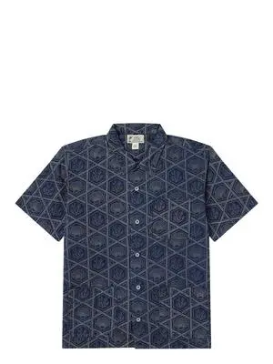 Ralph Lauren Printed Linen And Cotton-blend Shirt - Blue