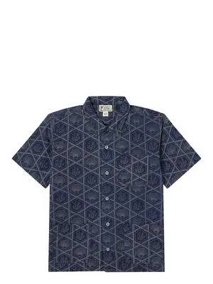Ralph Lauren Printed Linen And Cotton-blend Shirt - Navy