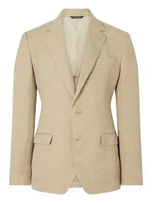Dolce & Gabbana Maiolica Linen Blazer - Neutrals