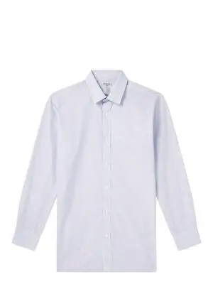 Charvet Striped Cotton-twill Shirt - Blue