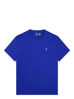 Polo Ralph Lauren Logo-embroidered Cotton-jersey T-shirt - Blue