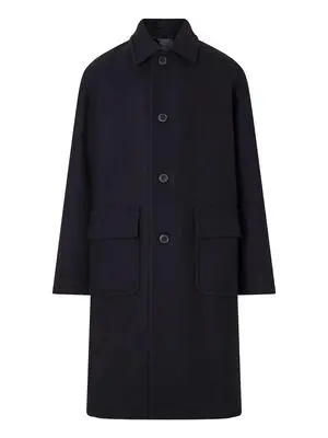 Dries Van Noten Oversized Wool-blend Coat - Black