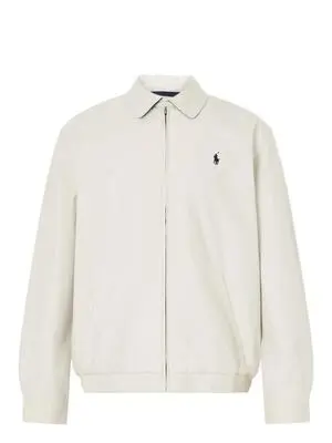 Polo Ralph Lauren Logo Embroidered Shell Jacket - Ecru