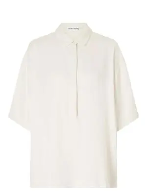 THE FRANKIE SHOP Eda Cady Polo Shirt - Ivory