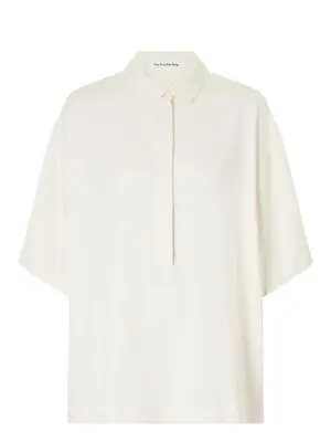 THE FRANKIE SHOP Eda Cady Polo Shirt - Neutrals