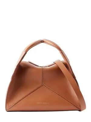 Victoria Beckham Plié Mini Leather Shoulder Bag - Brown