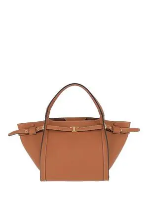 TOD'S Tod's T Signature Small Tote Bag Brown